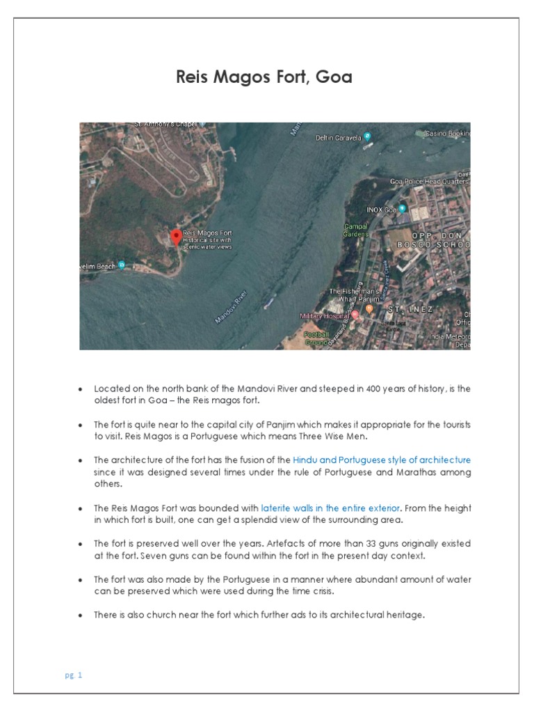 Reis Magos Fort | PDF
