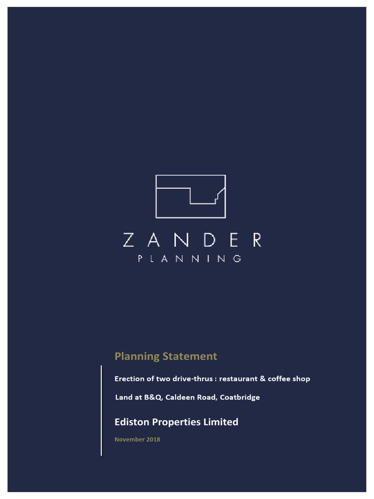 Planning Statement: Ediston Properties Limited | PDF | Sustainability ...