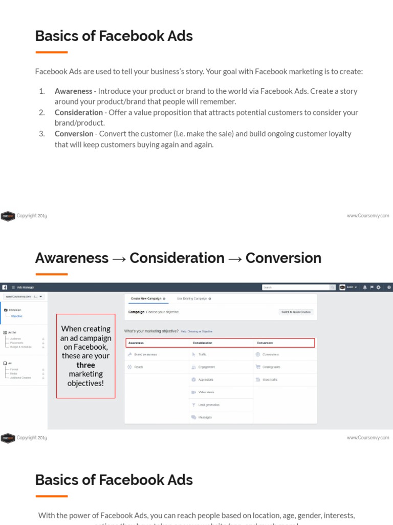 2 Basics of Facebook Ads | PDF | Facebook | Brand