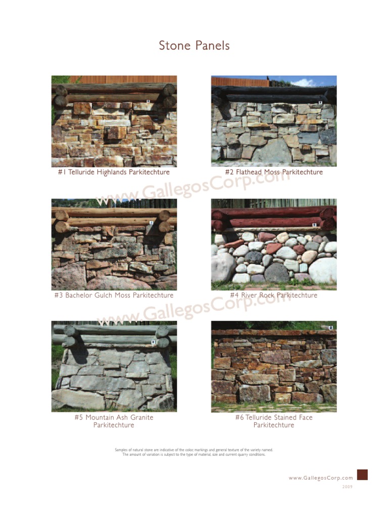 Gallegos Stone Catalog | PDF | Stone | Limestone