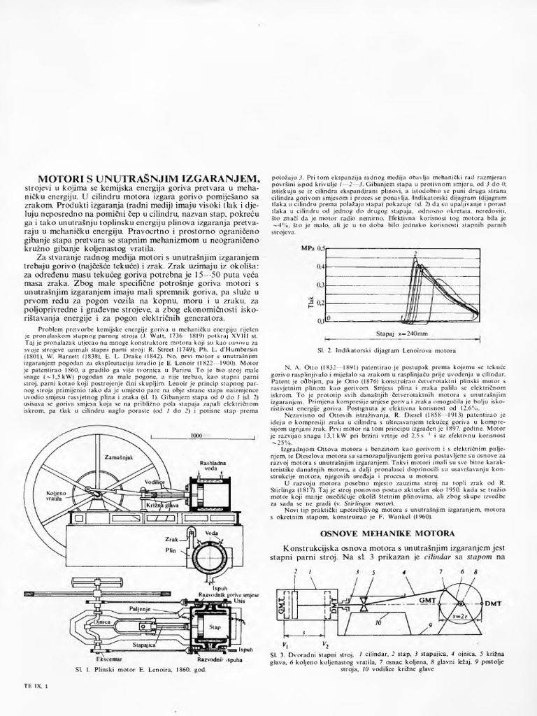 Motori - S - Unutrasnjim - Izgaranjem - Stara Skripta | PDF