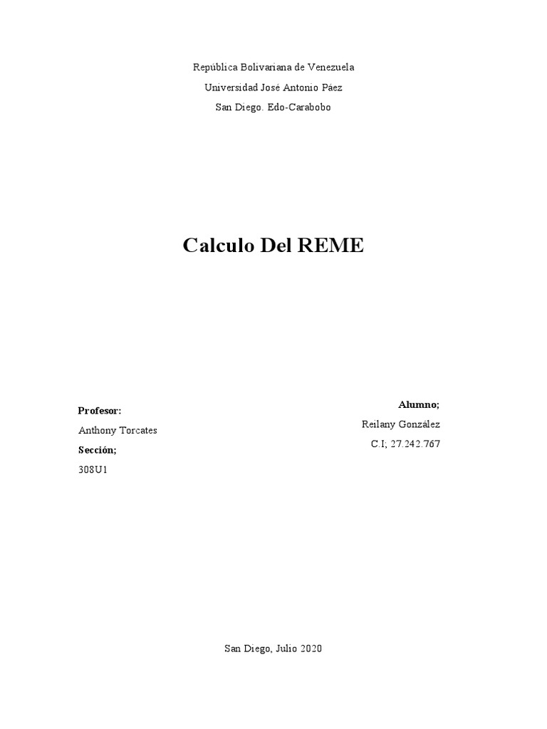 Reme | PDF | Amortización (Negocio) | Estado de resultados