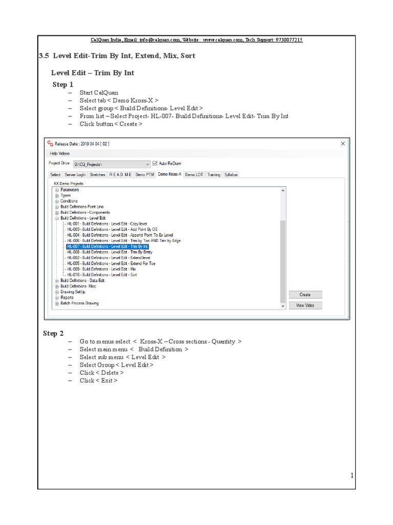Level Edit Functions in CalQuan | PDF | Menu | Hospitality Industry