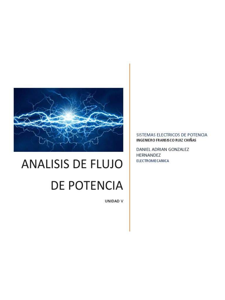 Analisis de Flujo de Potencia | PDF | Energia electrica | Transformador