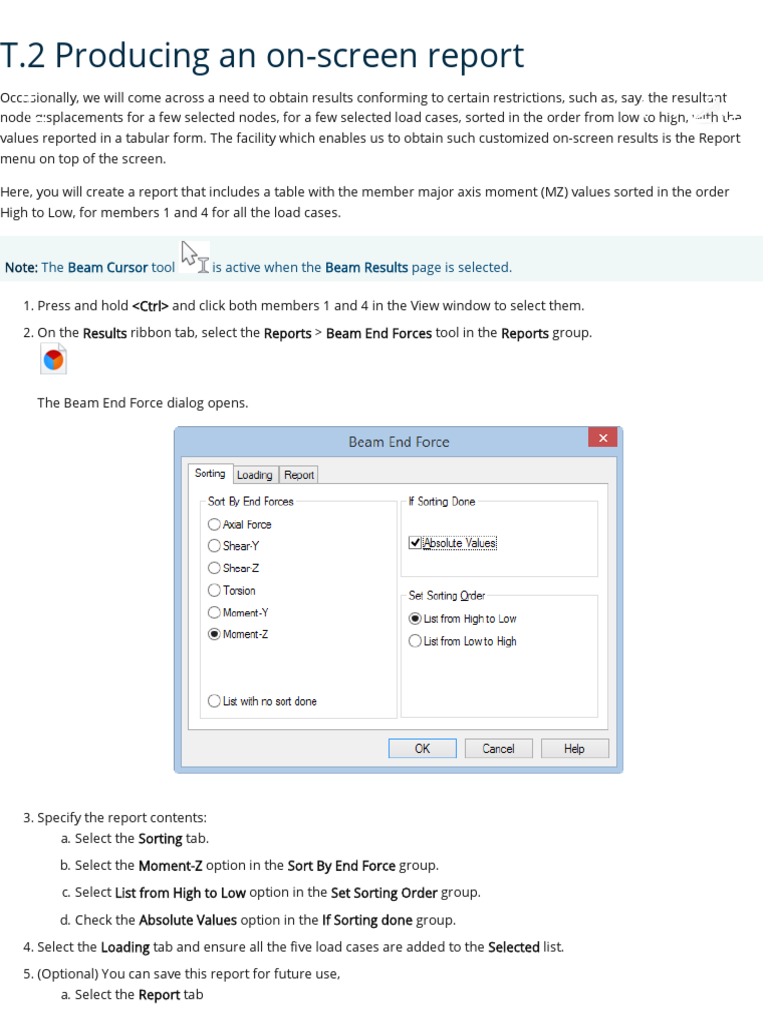 T.2 Producing An On-Screen Report | PDF | Teaching Methods & Materials ...