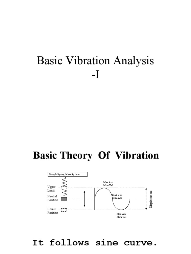 Basic Vibration Analysis I | PDF | Amplitude | Frequency
