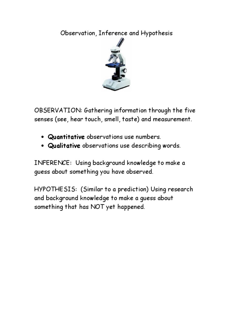 Quantitative Observations Use Numbers. Qualitative Observations Use ...