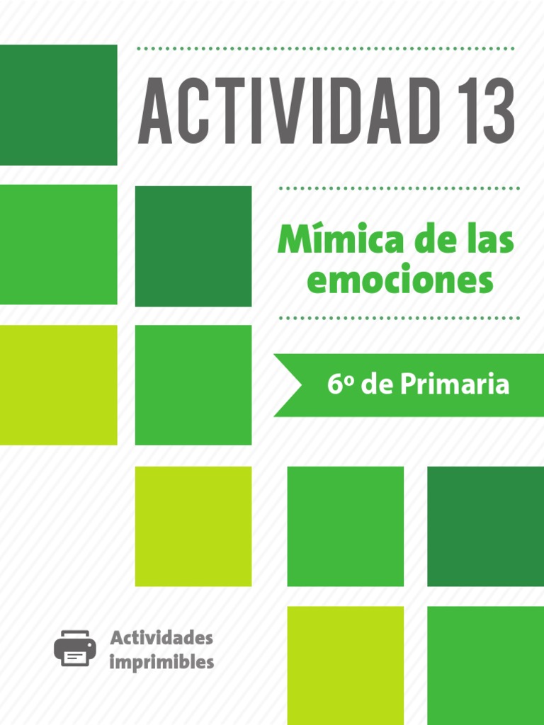 Act13 Mimica de Las Emociones | PDF | Las emociones | Aprendizaje