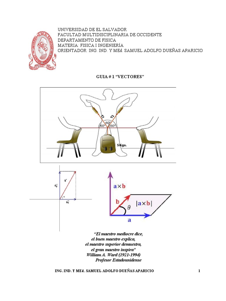 VECTORES 2D Ing | PDF | Vector Euclidiano | Matemática Elemental