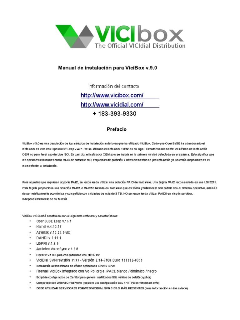 ViciBox V9-Install - En.es | PDF | Contraseña | Dirección IP