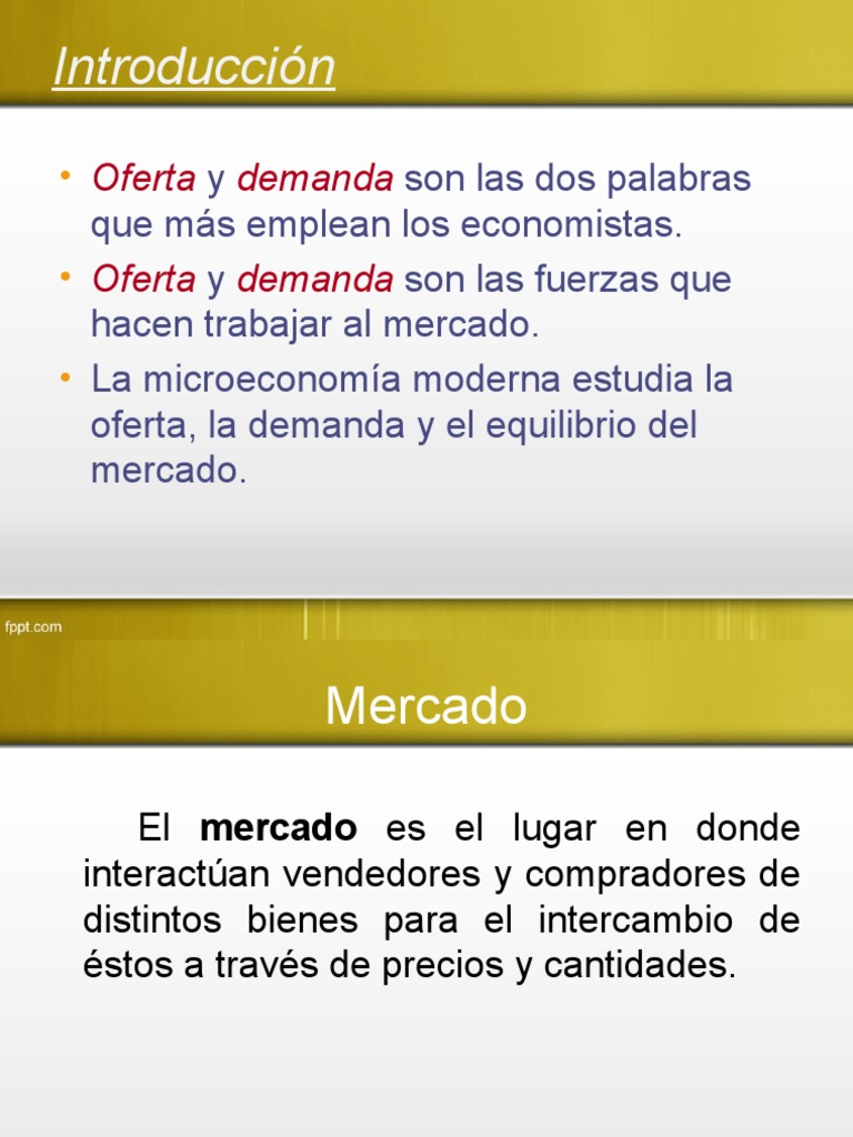 Introducción a Oferta y Demanda | PDF | Oferta (economía) | Oferta y ...