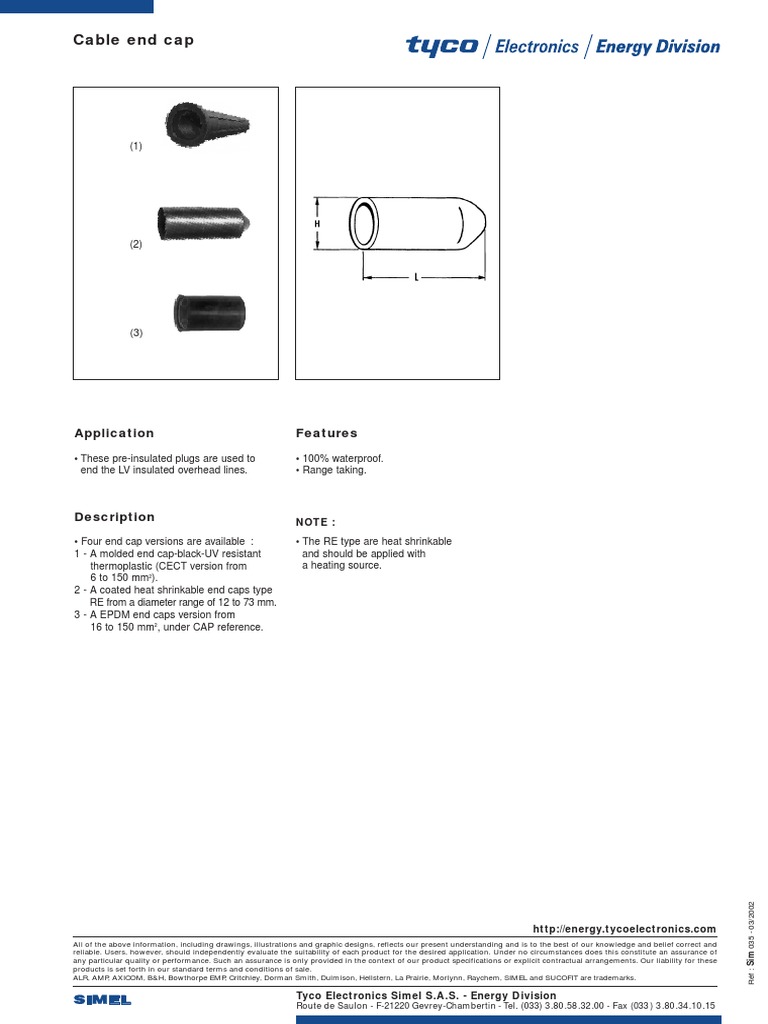Cable End Cap: Application Features | PDF | Building Engineering | Nature