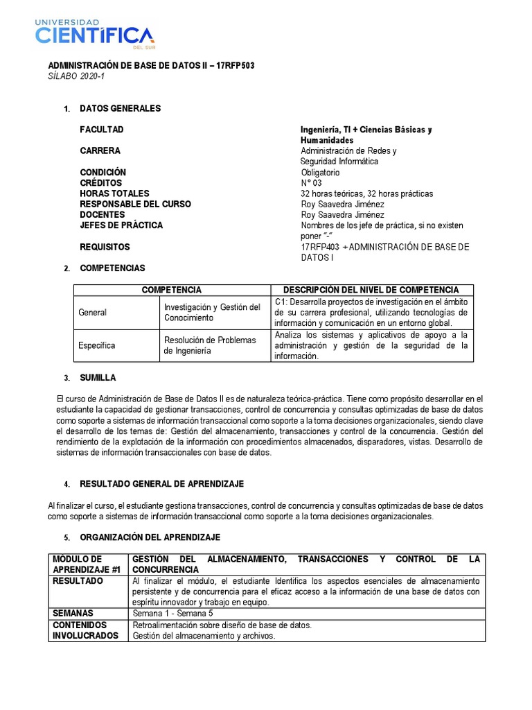 Administración de Base de Datos Ii PDF | PDF | Servidor SQL de ...