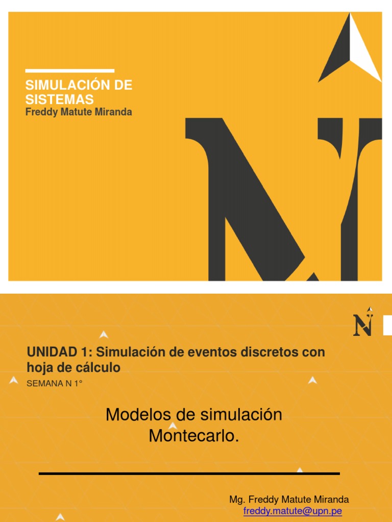 Clase Simulación de Sistemas - Simulación de Eventos Discretos Con Hoja ...