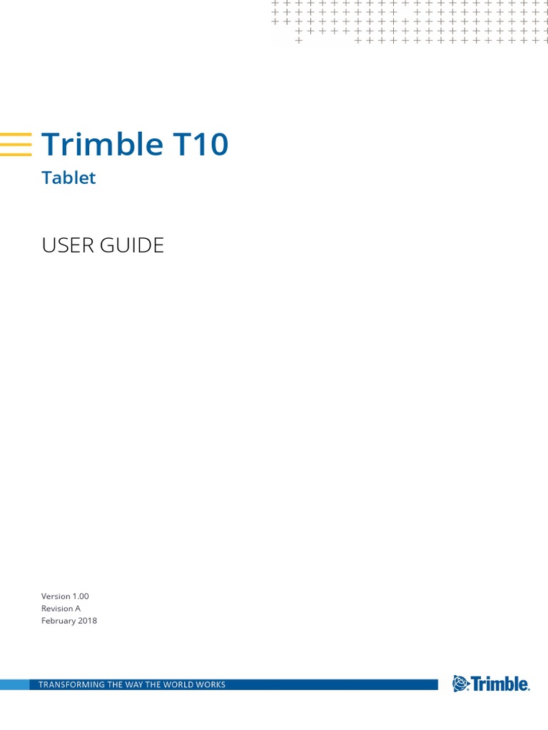 Trimble T10: User Guide | PDF | Electromagnetic Interference | Radio