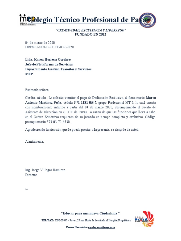 032-Dedicación Exclusiva para Imprimir | PDF