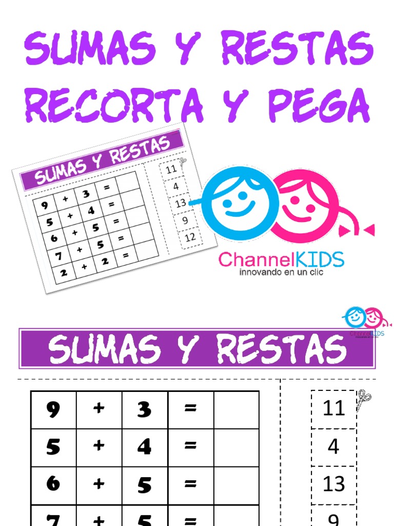 Sumas y Restas para Recortar 1 | PDF