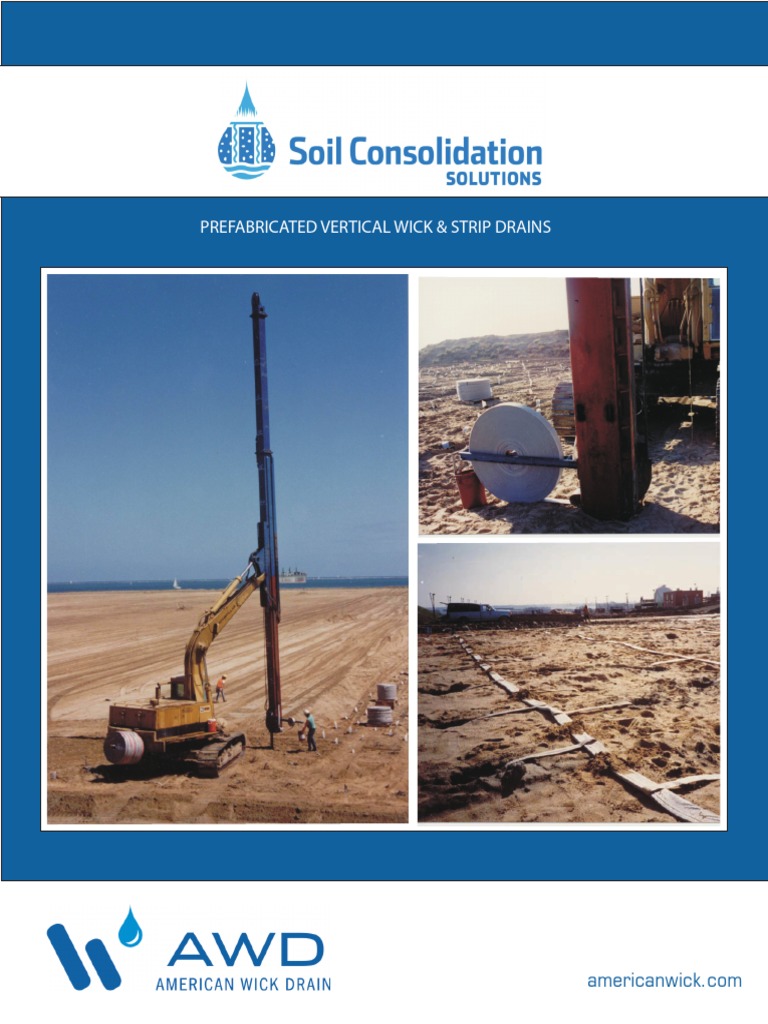 WICK Drain Brochure Manufacturer | PDF | Drainage | Soil