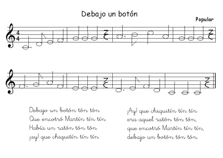 Debajo Un Botón para Colorear | PDF