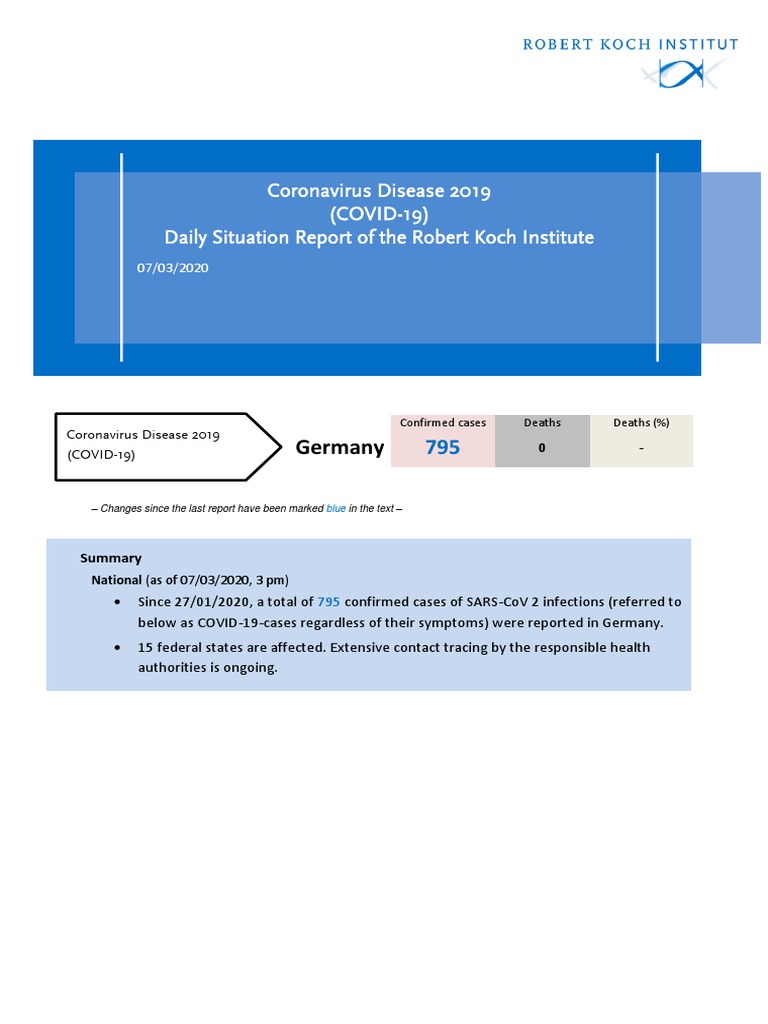 Coronavirus Disease 2019 (COVID-19) Daily Situation Report of The ...