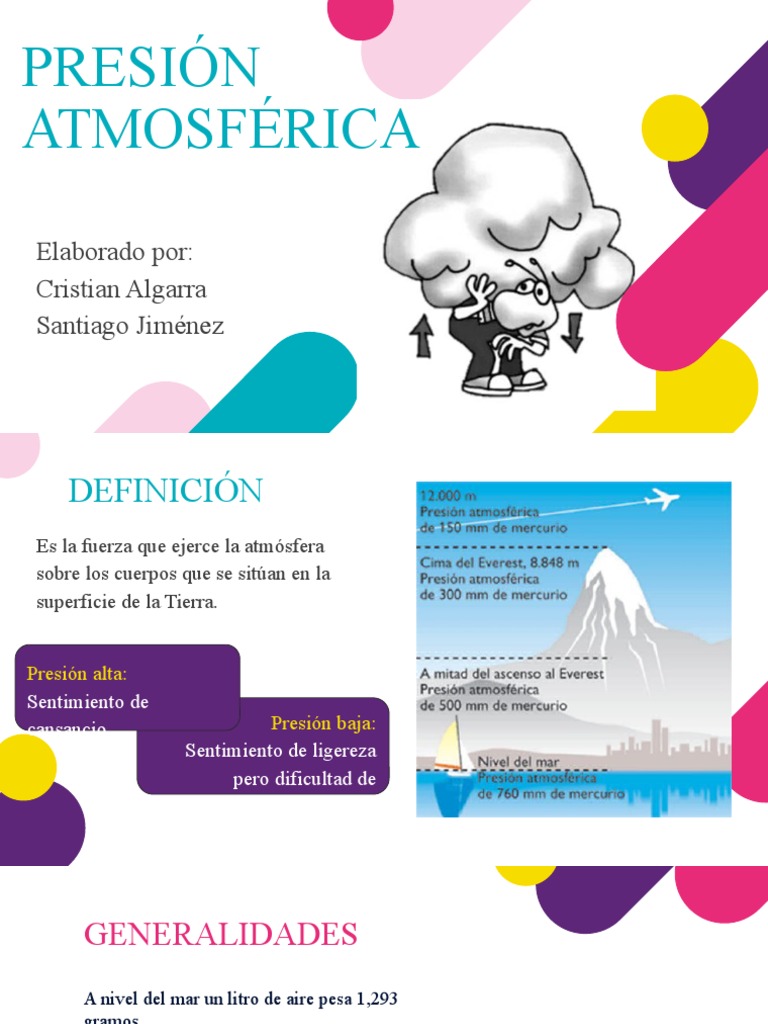 Presión Atmosférica | PDF | Presión | Respiración