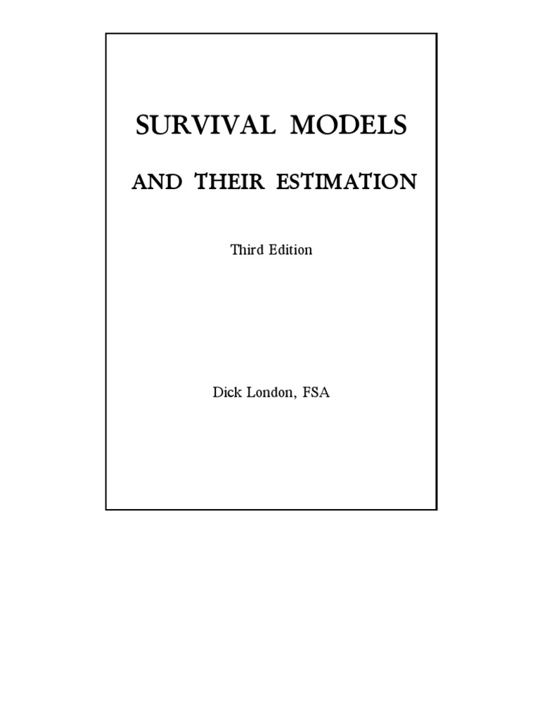 Survival Models: and Their Estimation | Download Free PDF | Estimator ...