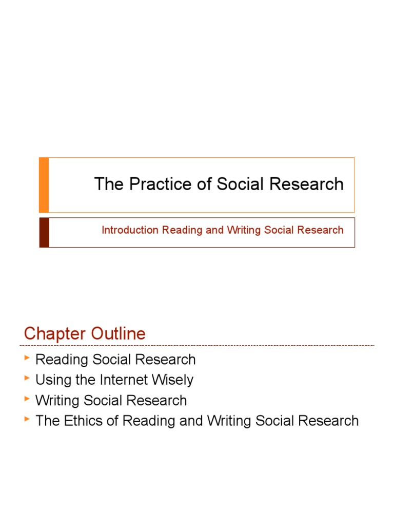 Reading and Writing Social Research | PDF | Social Research | Data