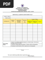 Editable Template Individual Learning Monitoring Plan | PDF