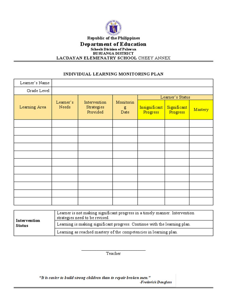 Department of Education: Republic of The Philippines | PDF
