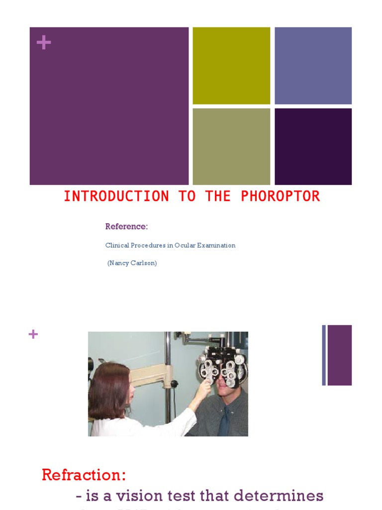 Intro To Phoropter PDF | Download Free PDF | Electromagnetic Radiation | Applied And ...