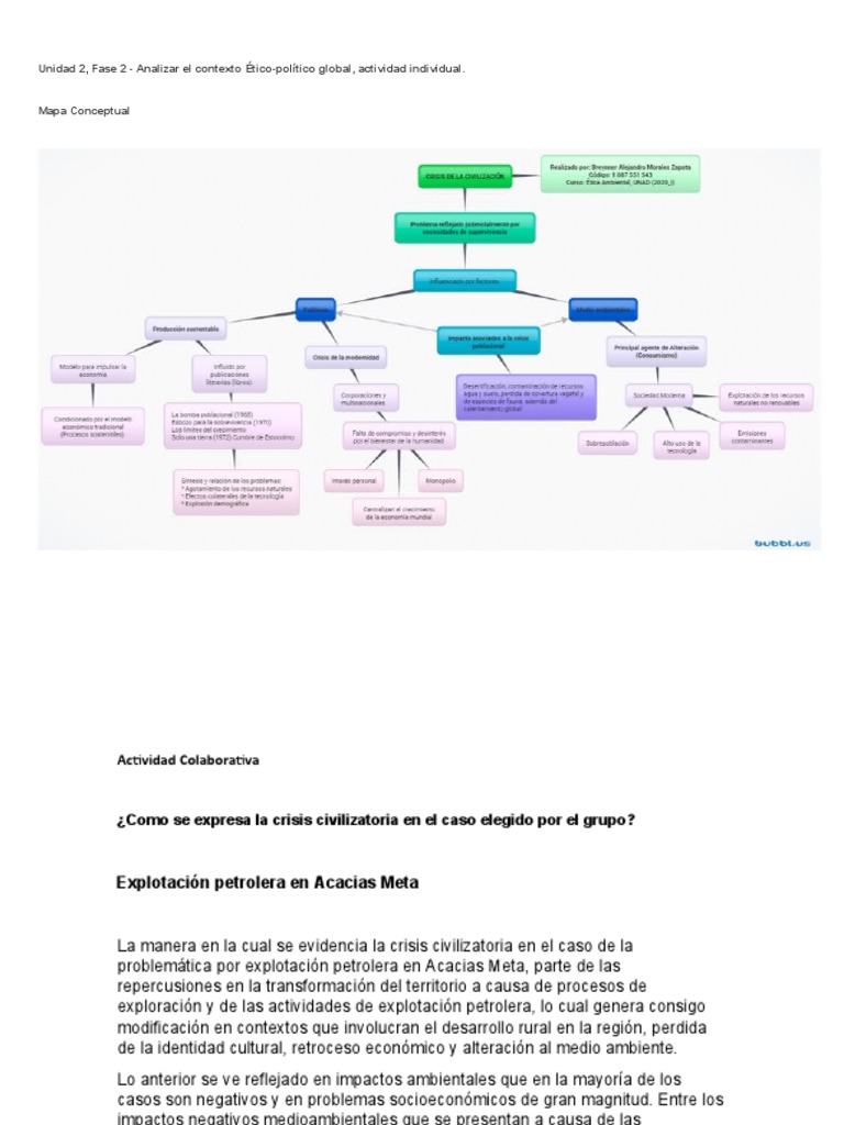 Crisis Civilizatoria en Acacías Meta | PDF