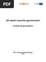 Jak Napisać Rozprawkę - Schemat + Przykładowa Rozprawka (Cke) | PDF