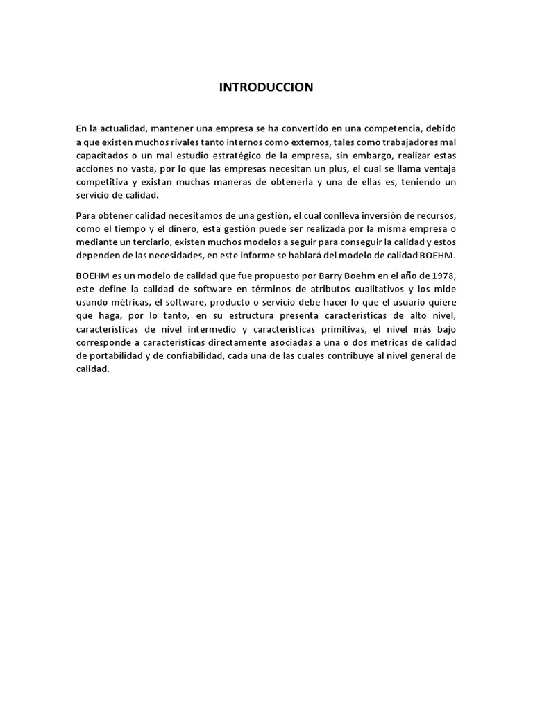 Modelo de Calidad Boehm en Software | PDF | Software | Calidad (comercial)