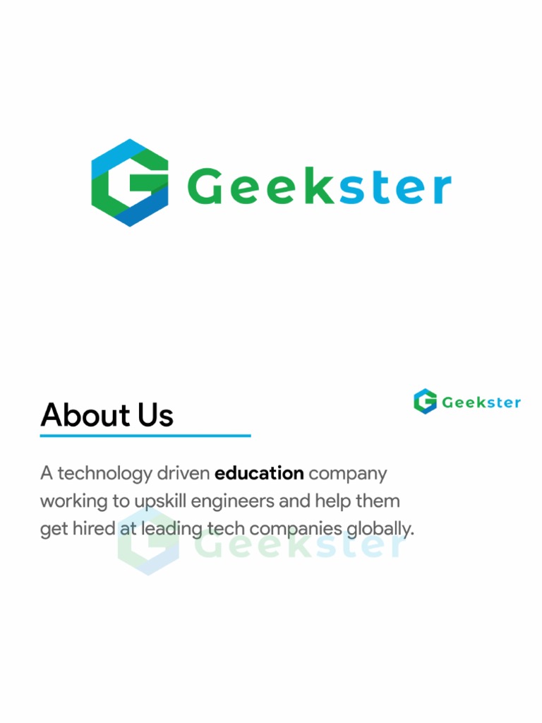 Geekster Brochure | PDF