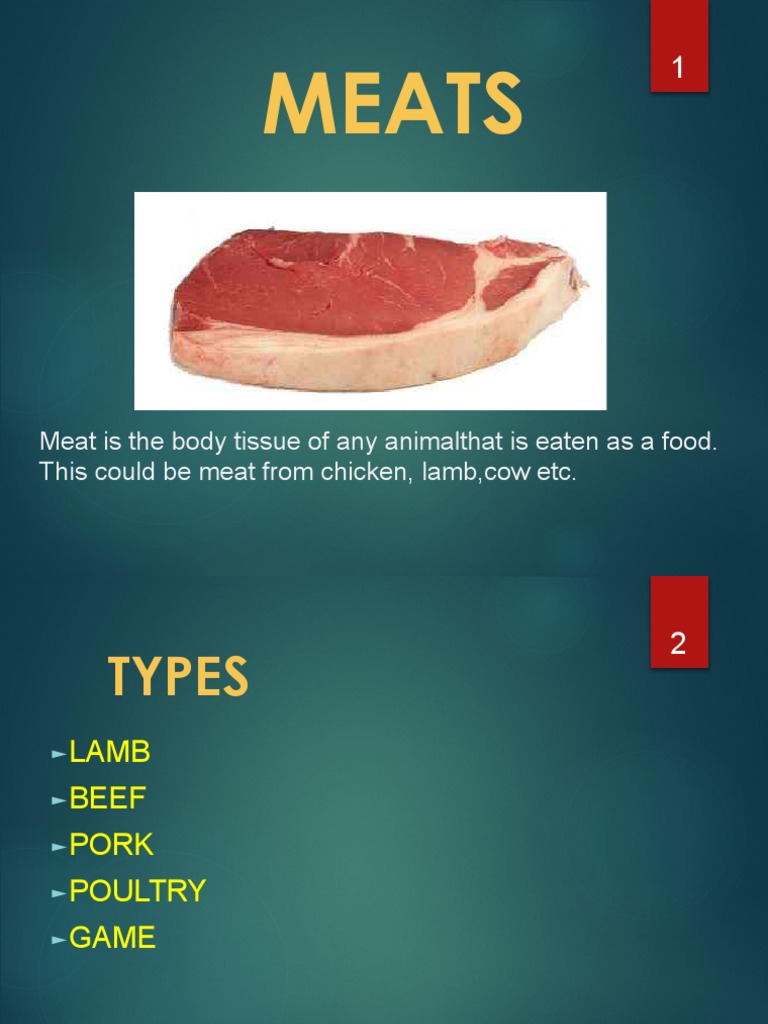Types and Cuts of Meat Explained | PDF | Lamb And Mutton | Beef