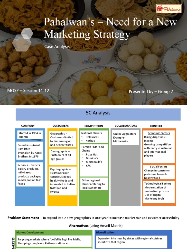 MOSP - Pahalwan Case Analysis - Group 7 | PDF