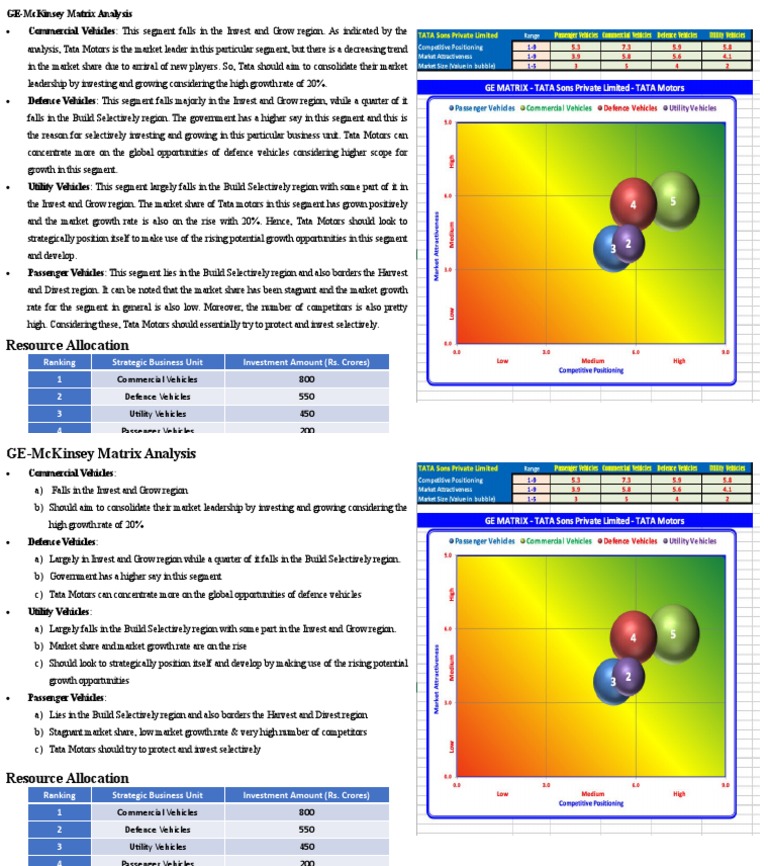 Resource Allocation: Ranking Strategic Business Unit Investment Amount ...