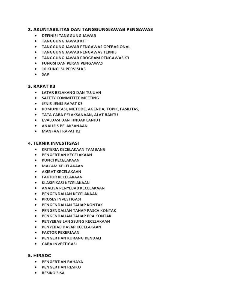 Daftar Isi KMPP All PDF | PDF