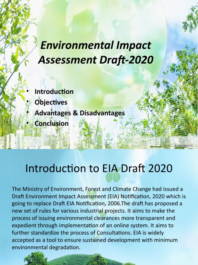 Environmental Impact Assessment Draft-2020 | PDF