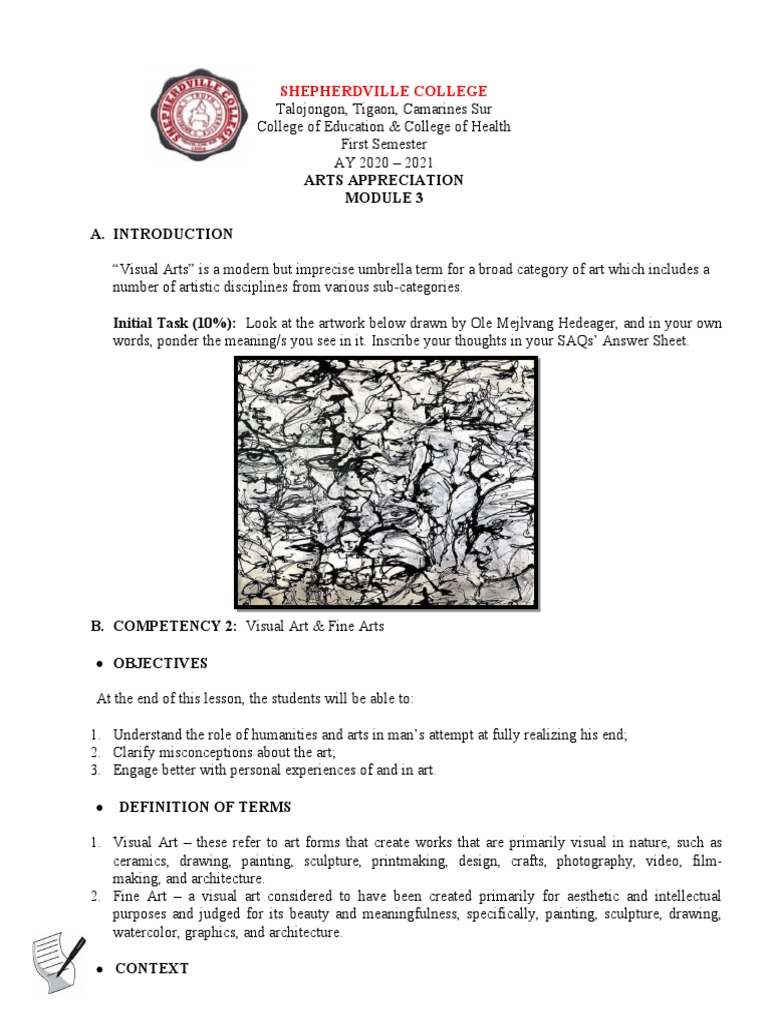 MODULE 3 - Art Appreciation | PDF | Fine Art | Drawing