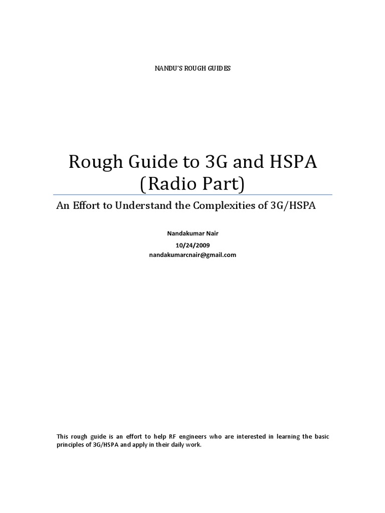 Rough Guide To 3G and HSPA 2009 | PDF | High Speed Packet Access | 3 G