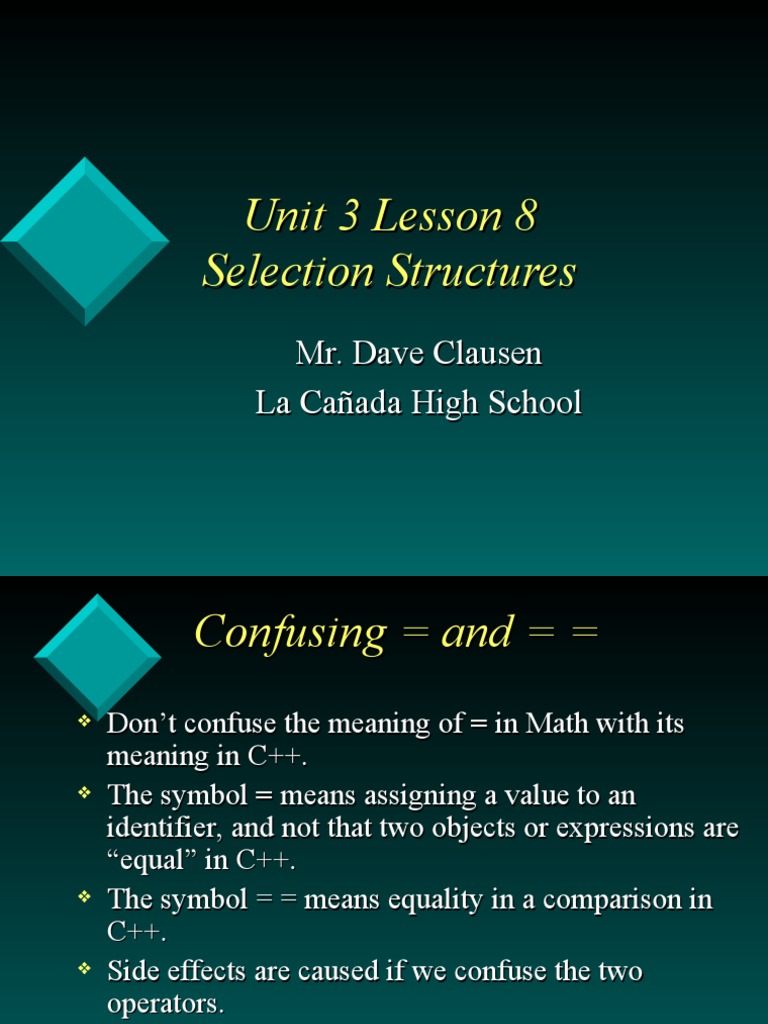 Unit 3 Lesson 8 V 2 | PDF | Control Flow | Syntax (Logic)