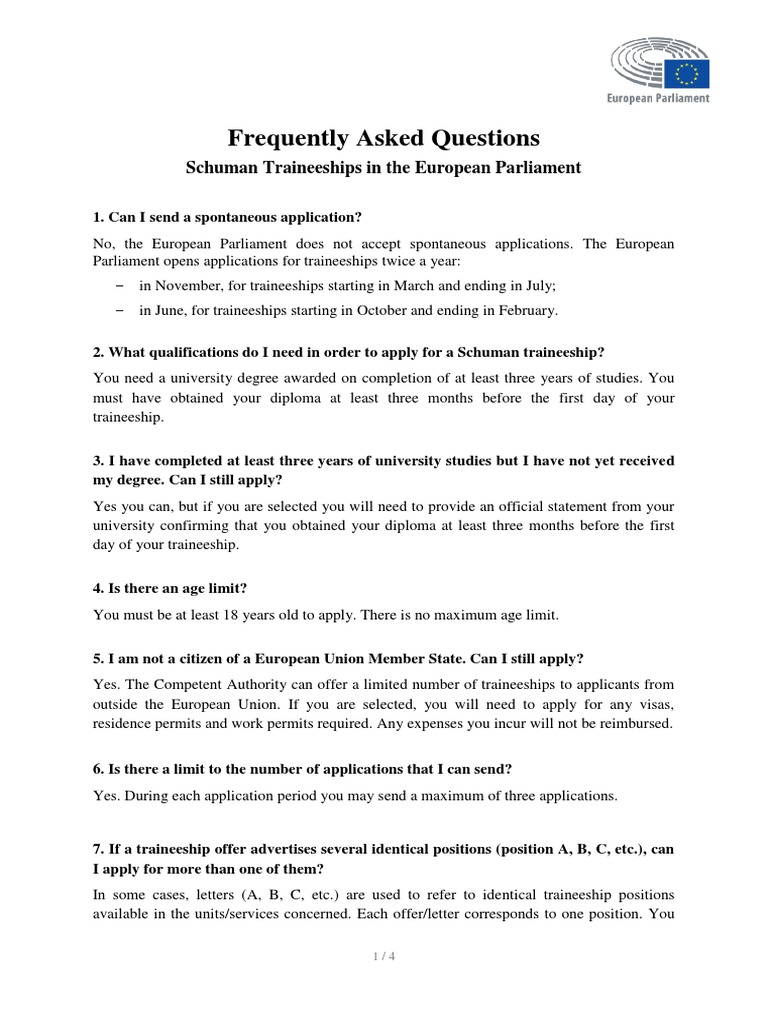 Faq en PDF | PDF | European Parliament | World Politics
