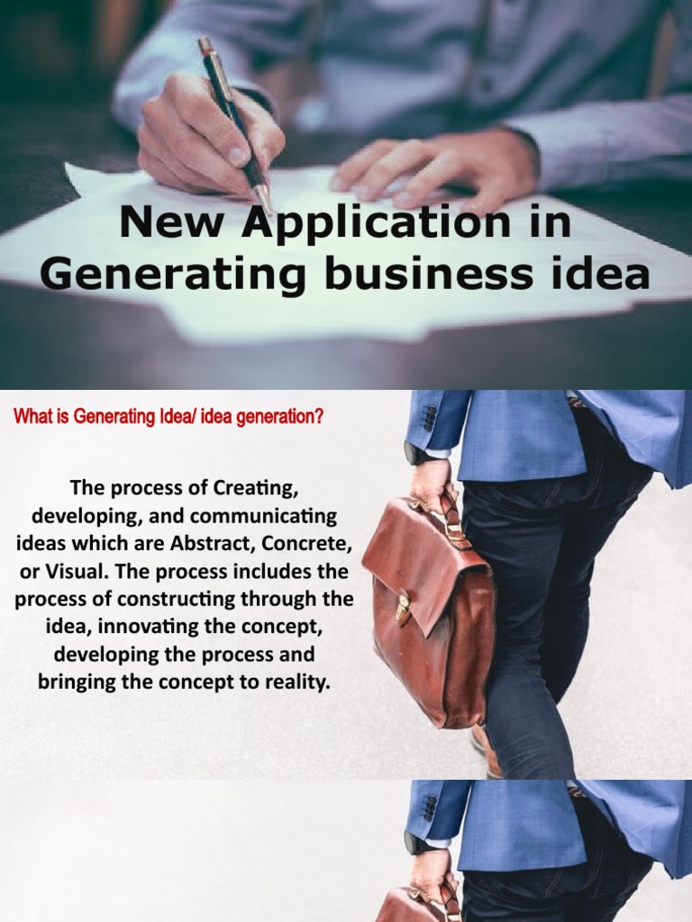 New Application in Generating Business Idea | PDF | Social ...