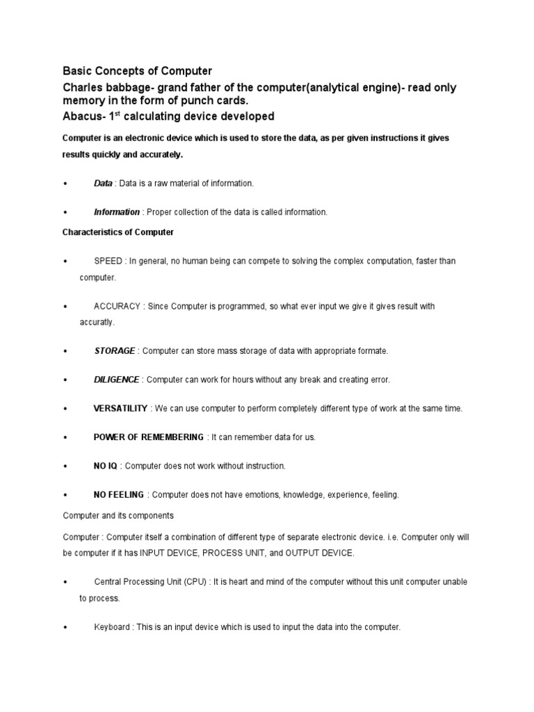 Computer Reviewer Pdf Computer Data Storage Input Output