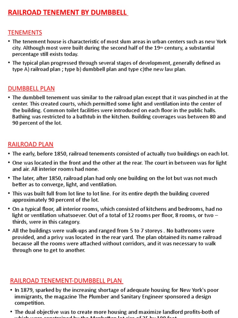 Dumbbell Tenement Houses
