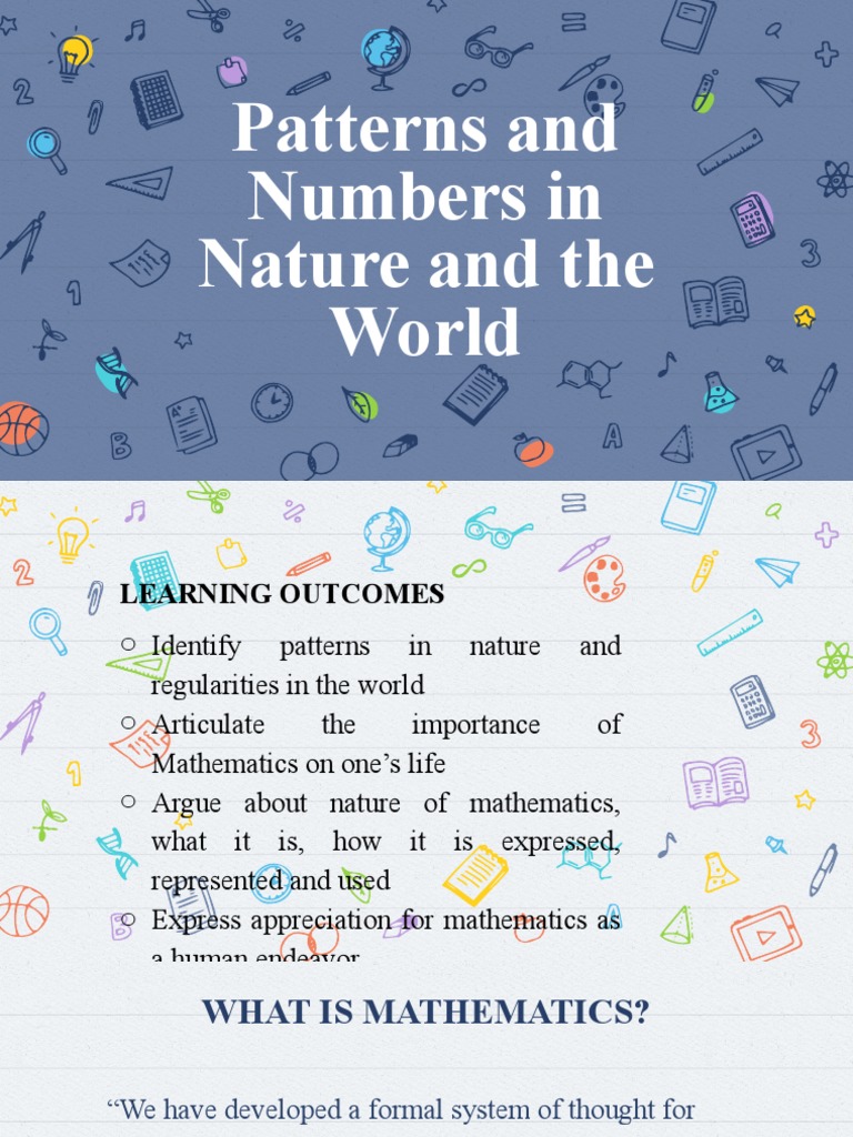 Patterns and Mathematics in Nature | PDF | Teaching Methods & Materials