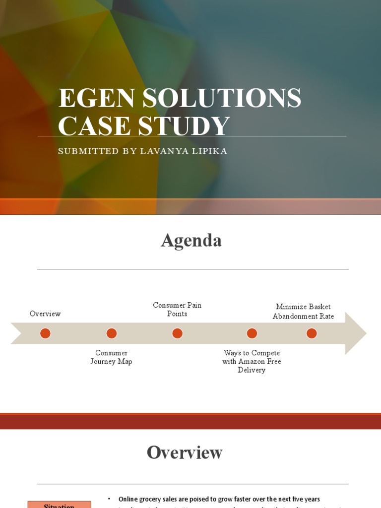 Egen Solutions Case Study: Submitted by Lavanya Lipika | PDF | Online ...
