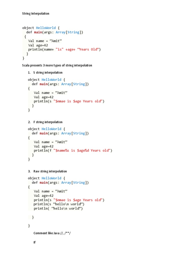 Helloworld Array String Object Download Free Pdf Array Data Type Scala Programming Language 4589