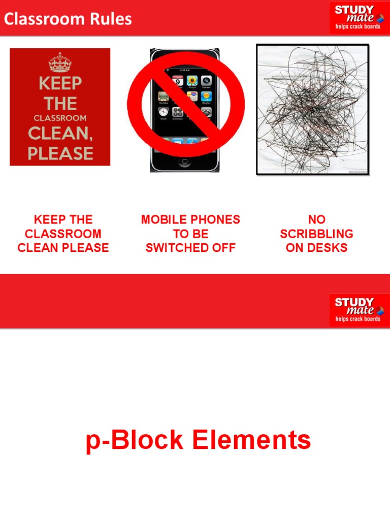 10+2 Chem P-Block Elements | PDF | Nitrogen | Chemical Bond